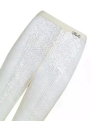 Karl Lagerfeld Sequinned Mesh Trousers