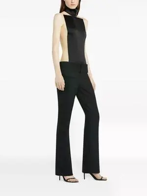 COURREGES Belted Flared Trousers