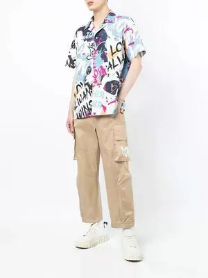 PORTS V Graffiti-print Short-sleeved Shirt
