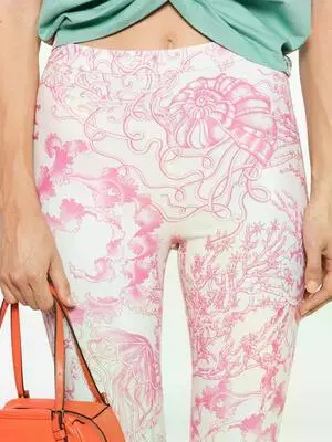 Versace Underwater Barocco-print Leggings