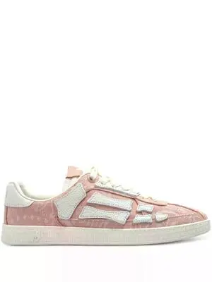 Amiri Monogram-embossed Lace-up Sneakers - Pink