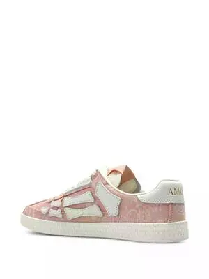 Amiri Monogram-embossed Lace-up Sneakers - Pink