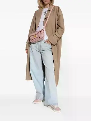 Amiri Monogram-embossed Lace-up Sneakers - Pink