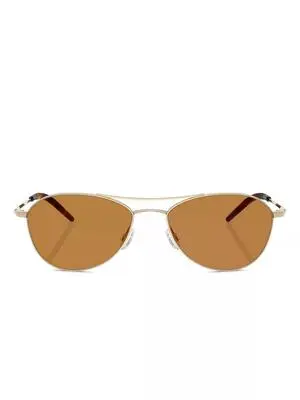 Oliver Spencer Metallic Frame Sunglasses - Gold