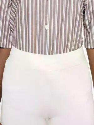 Max Mara Elasticated-waist Palazzo Trousers - White