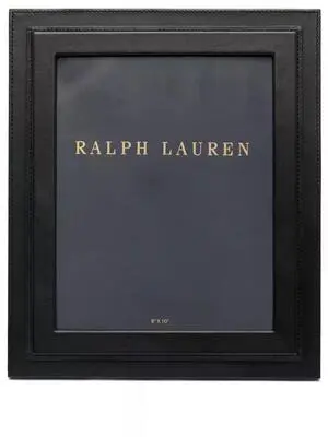 Ralph Lauren Brennan Leather Photo Frame - Black