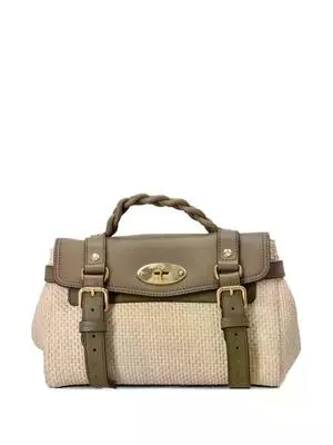 Mulberry Mini Alexa Woven Top-handle Bag - Neutrals