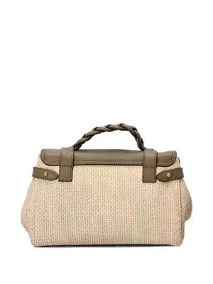 Mulberry Mini Alexa Woven Top-handle Bag - Neutrals