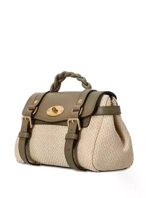 Mulberry Mini Alexa Woven Top-handle Bag - Neutrals