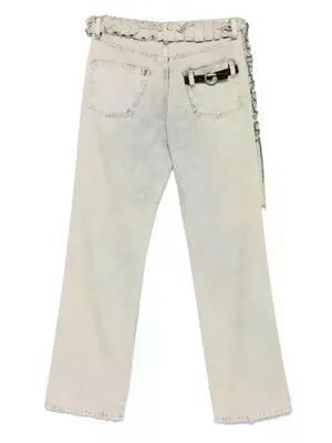 Coperni Ruffle-detail Boyfriend Jeans