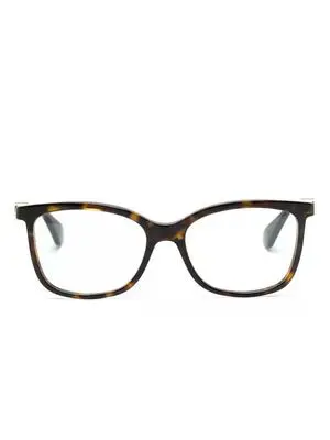 Cartier Square-Frame Eyeglasses Brown