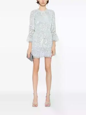 NEEDLE & THREAD Sequin Embellished Dress
