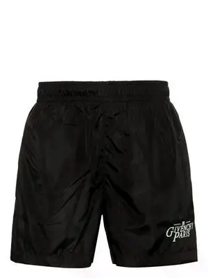Givenchy Logo-embroidered Swim Shorts - Black