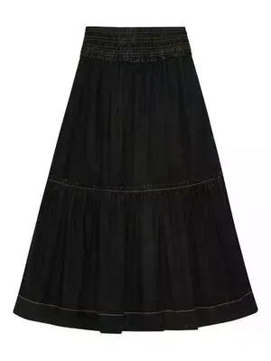 GANNI Panelled A-line Skirt