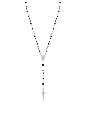 Dolce & Gabbana Rosary Gemstone Necklace - Black