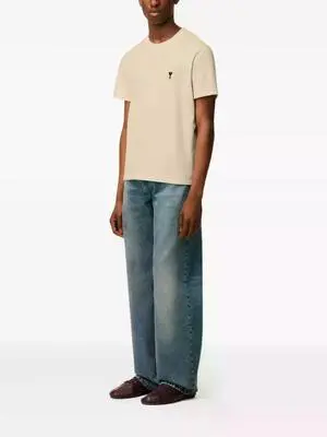 AMI Paris De Coeur T-shirt - Neutrals