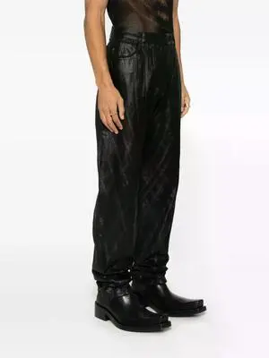 MUGLER Waxed Jeans