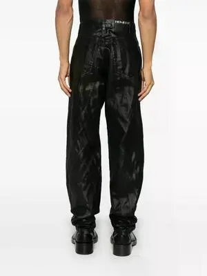 MUGLER Waxed Jeans