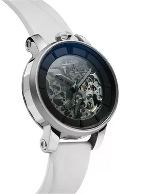 FOB PARIS Stainless Steel Automatic Skeleton Watch