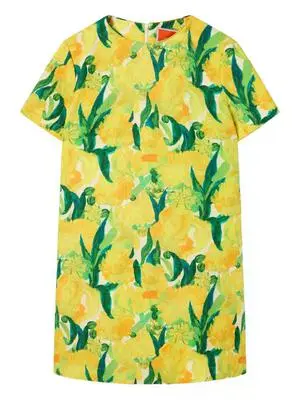La DoubleJ Swing Lemon-print Mini Dress - Yellow