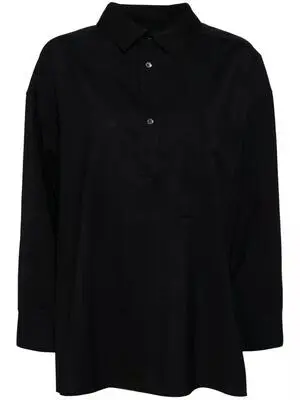 DARKPARK Button-up Wool Polo Top