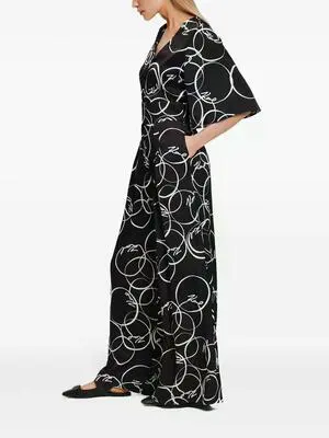 Karl Lagerfeld Circle-print Wide-leg Jumpsuit