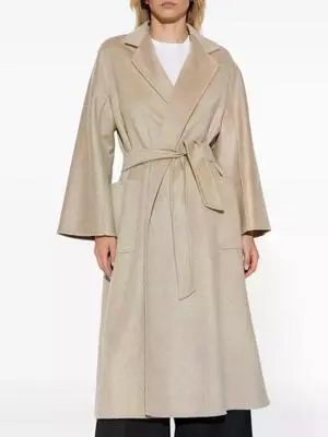 Max Mara Ludmilla Belted Wrap Coat - Neutrals