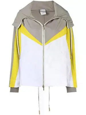 Lorena Antoniazzi Colour-block Hooded Jacket - Neutrals