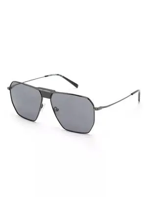 Karl Lagerfeld Logo-print Aviator Sunglasses