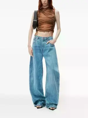 Alexander Wang Low-rise Wide-leg Jeans