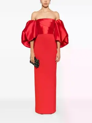Solace London Floris Maxi Dress - Red