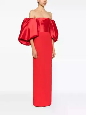 Solace London Floris Maxi Dress - Red