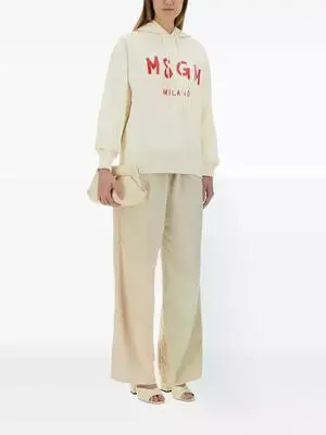 MSGM Logo-print Drawstring Hoodie