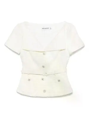 SELF-PORTRAIT Bouclé Top