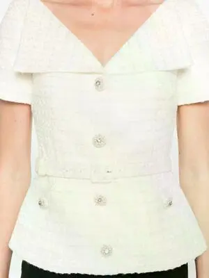 SELF-PORTRAIT Bouclé Top