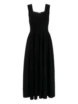 Khaite Jodie Sleeveless Square-neck Dress