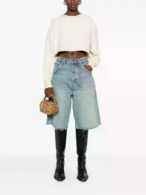 GOLDEN GOOSE Cropped Crew Neck Sweater