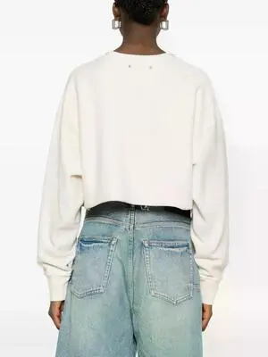 GOLDEN GOOSE Cropped Crew Neck Sweater