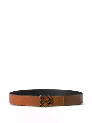 Loewe Anagram Reversible Belt - Brown