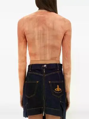 VIVIENNE WESTWOOD Orb-embroidered Crop Top
