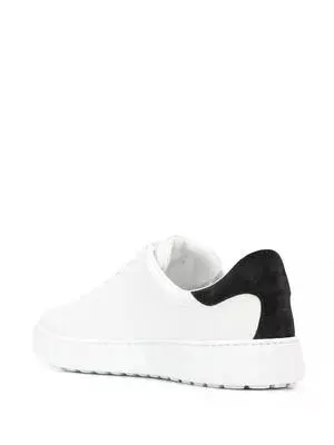 FERRAGAMO Gancini Leather Lace-up Sneakers