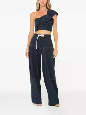 JBQ Blaire Asymmetrical Top - Blue