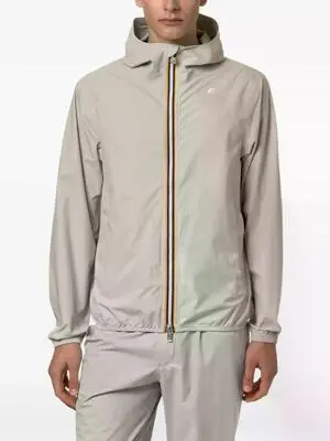K-WAY Jacket With Zip Closure - Grey