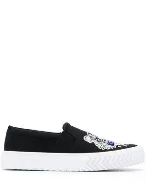 Kenzo Embroidered Tiger Slip-on Sneakers