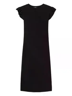 TWINSET Ruffled-sleeves Midi Dress
