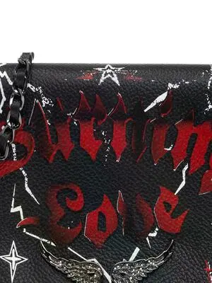 Zadig&Voltaire Rock Punk Leather Clutch Bag - Black