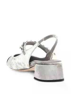 Miu Miu 35mm Velvet Slingback Pumps