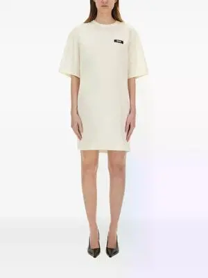 MSGM Logo-patch Mini Dress
