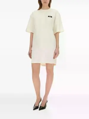 MSGM Logo-patch Mini Dress