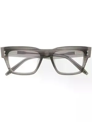 AKONI Columba Square-frame Glasses - Grey